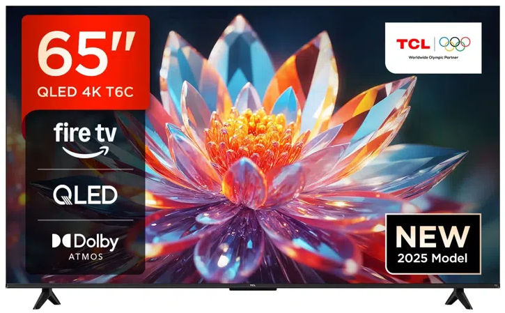 TCL 65T6C 65″ QLED 4K Fire TV 60Hz 3yr 24m | www.quickstore.co.za